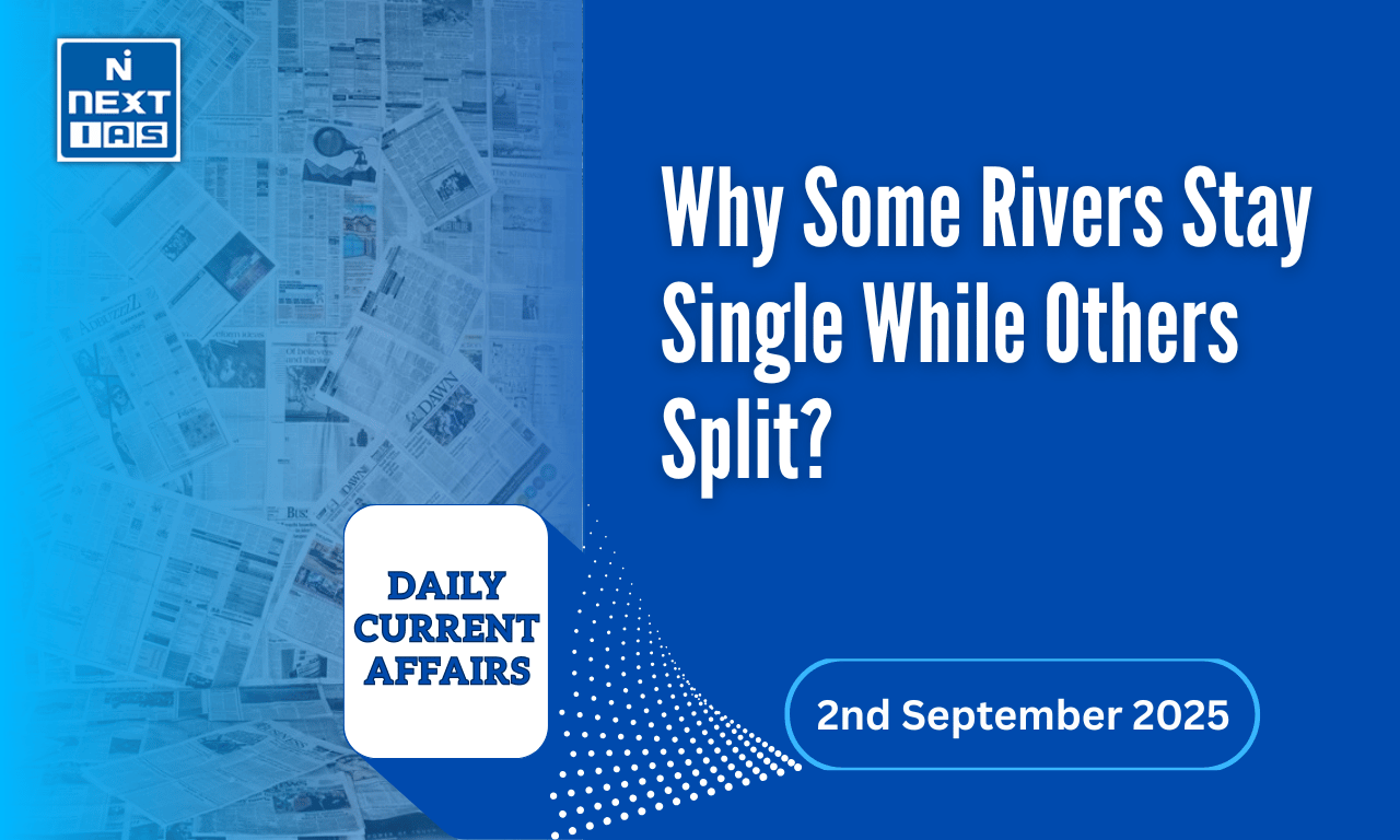 Why Some Rivers Stay Single While Others Split?