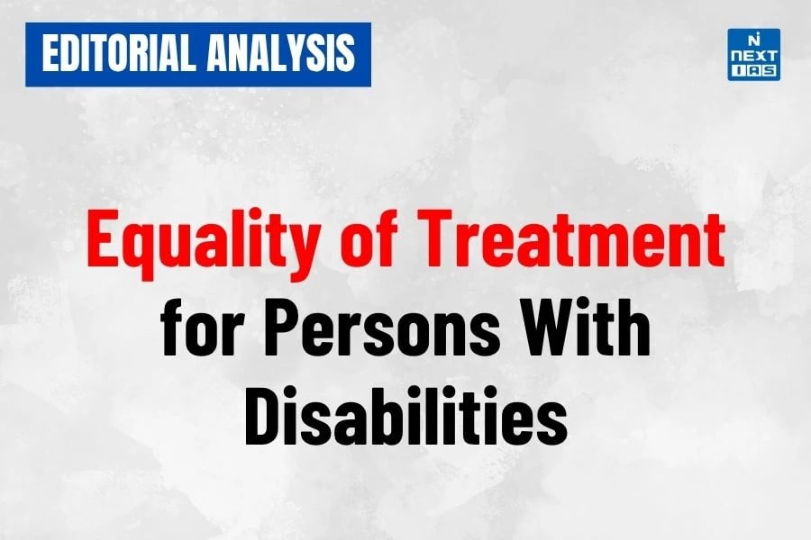 Equality of Treatment for Persons with Disabilities